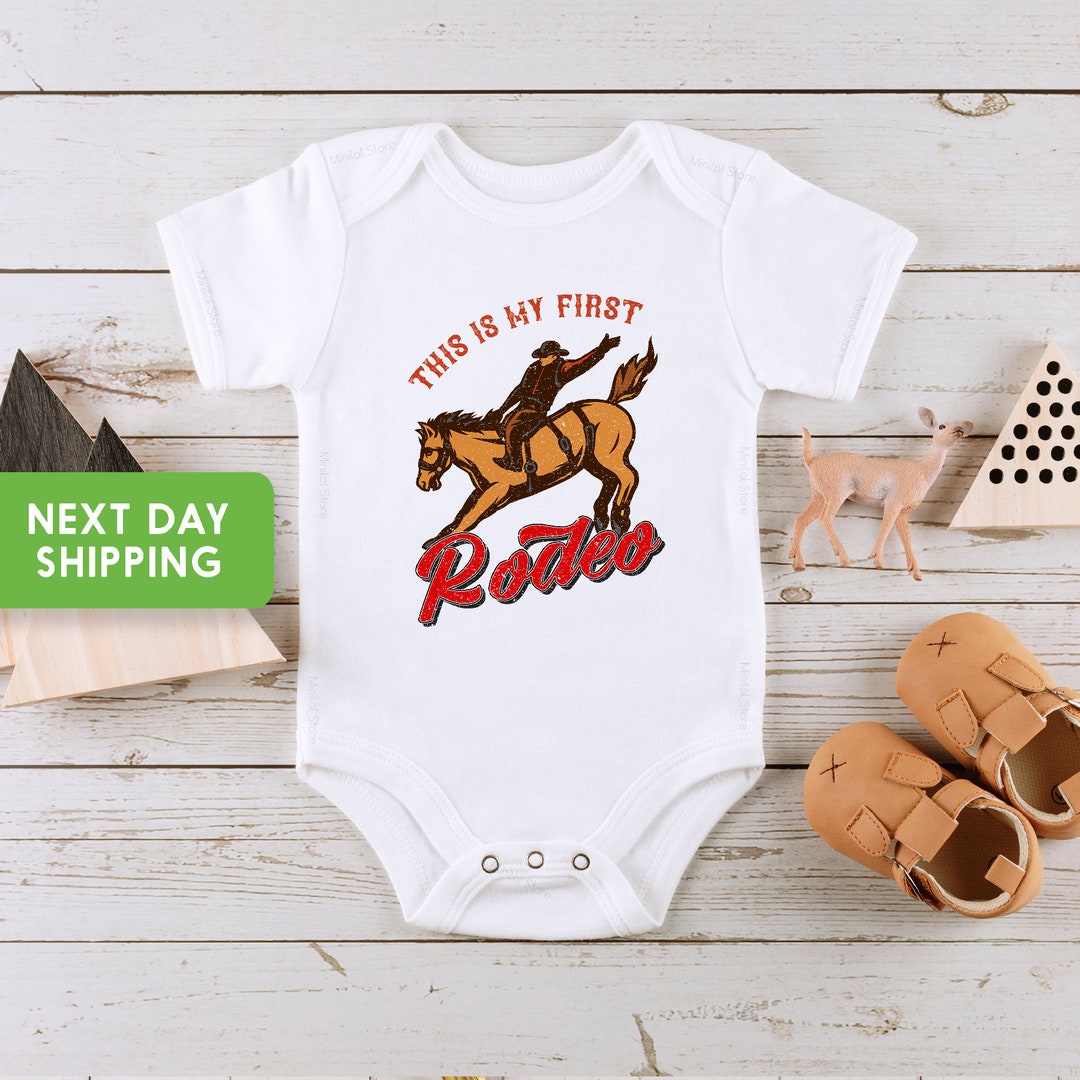 This is My First Rodeo Onesie®, Horse Rodeo Baby Bodysuit, Cute Rodeo ...