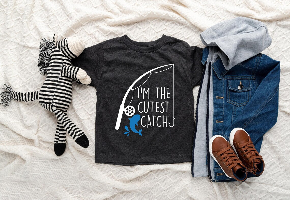 I'm the Cutest Catch Fishing Onesie® Baby Onesie® Baby Boy Onesie® Baby ...