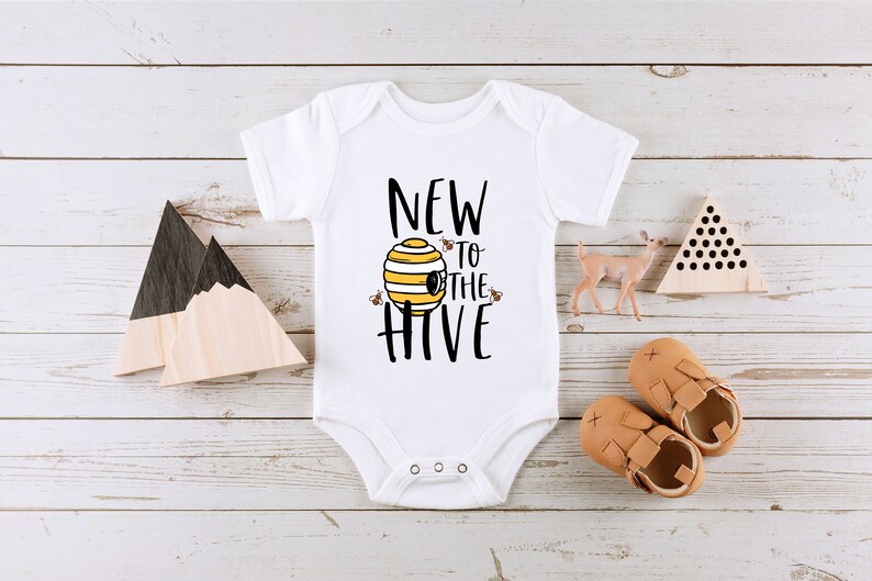 Bee Onesie® New to the Hive Onesie® Cute Bumble Bee Onesie® - Etsy