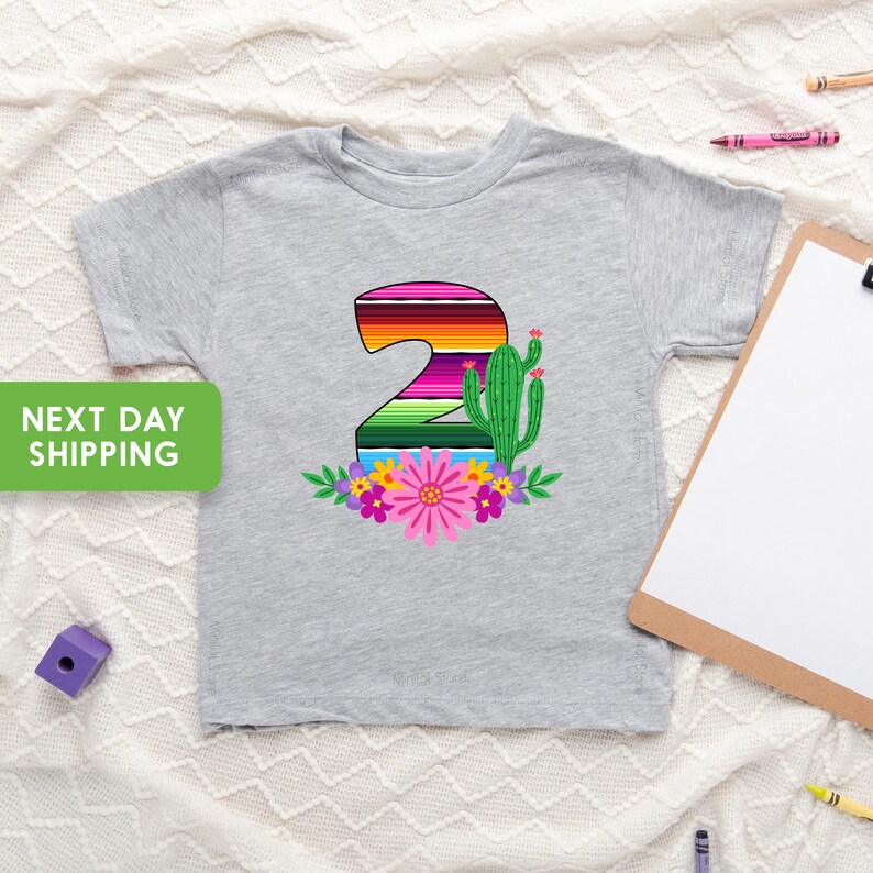 Fiesta 2nd Birthday Shirt Fiesta Second Birthday Shirt Girl - Etsy