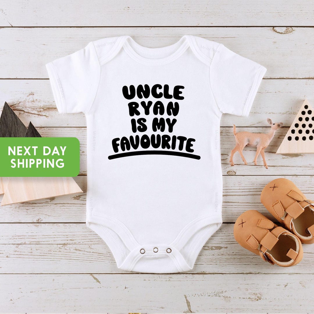 Personalized Baby Onesie®, Favourite Uncle Baby Onesie®, Gift for ...