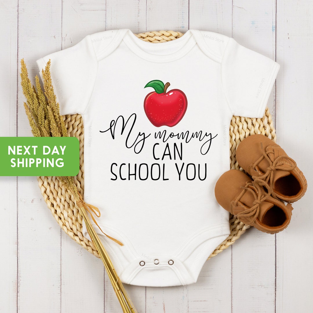 School Teacher Onesie® Funny Baby Onesie® Teacher Mom Onesie® New Baby ...