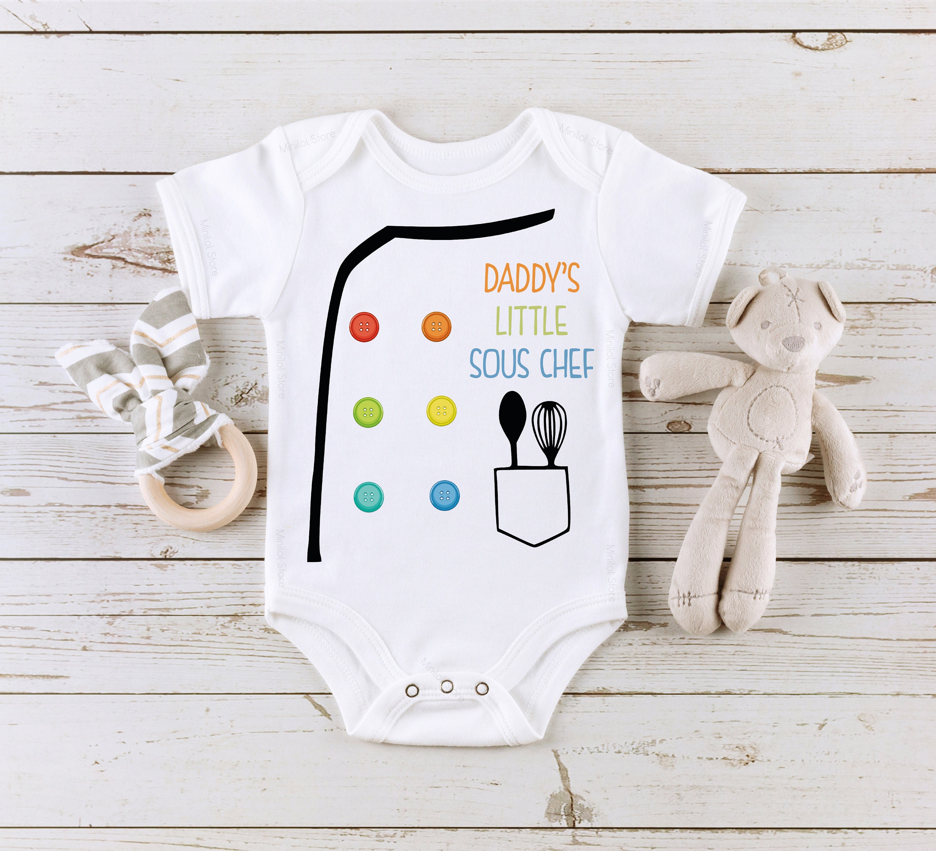 Little Chef Baby Onesie® Little Sous Chef Baby Bodysuit Baby - Etsy UK