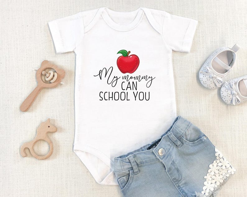 School Teacher Onesie® Funny Baby Onesie® Teacher Mom Onesie® New Baby ...