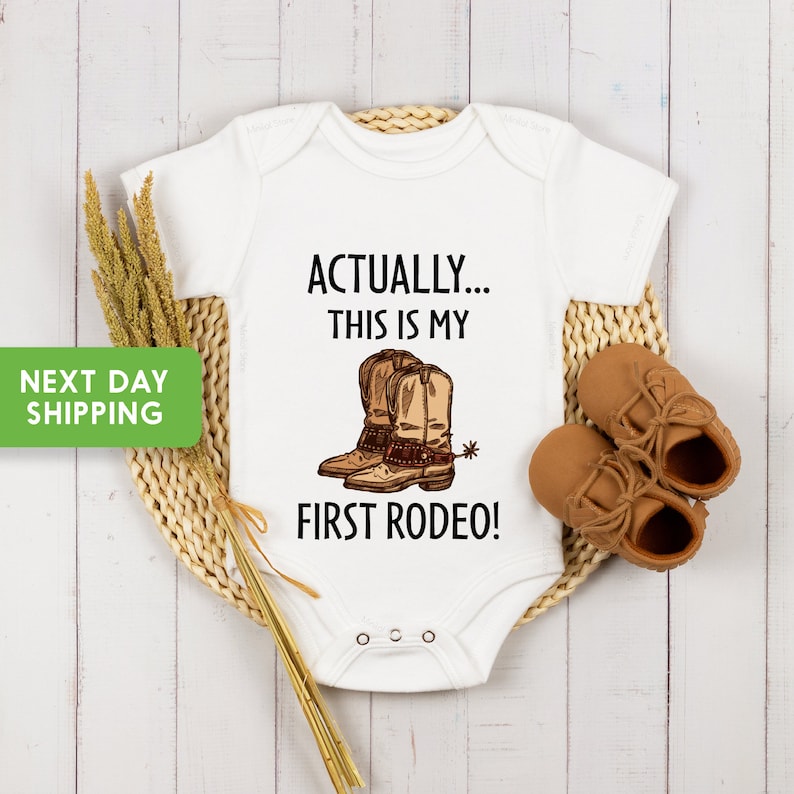 This is My First Rodeo Onesie® Cowboy Baby Onesie® Baby Boy - Etsy
