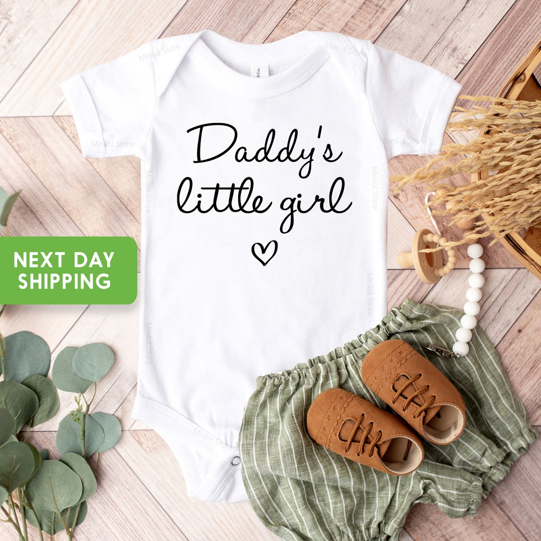 Daddy's Little Girl Onesie®, Minimalist Bodysuit, Father's Day Baby ...