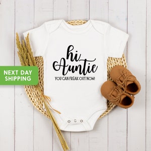 Hi Auntie Baby Onesie®, Pregnancy Announcement Onesie®, Coming Home ...