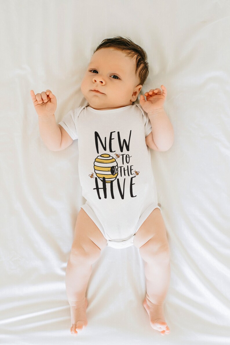 Bee Onesie® New to the Hive Onesie® Cute Bumble Bee Onesie® - Etsy