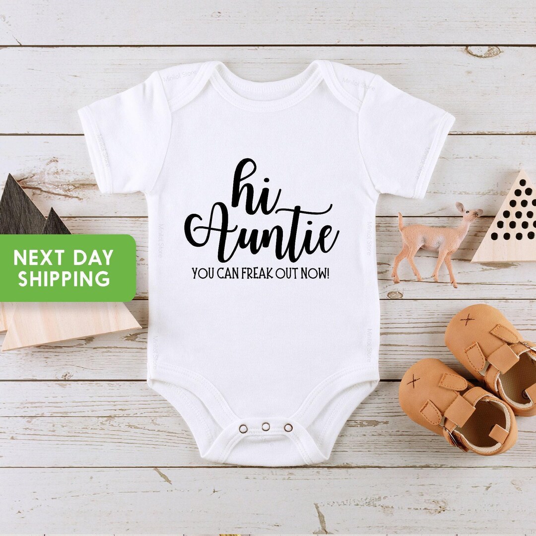 Hi Auntie Baby Onesie®, Pregnancy Announcement Onesie®, Coming Home ...