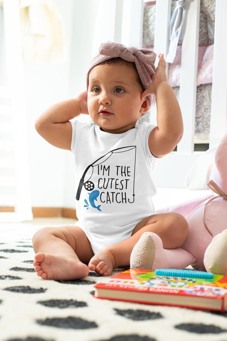 I'm the Cutest Catch Fishing Onesie® Baby Onesie® Baby Boy Onesie® Baby ...