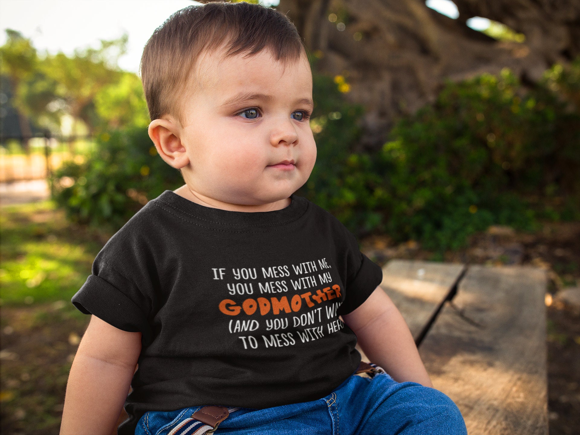 Mess With Me You Mess With My Godmother Baby Bodysuit - Etsy