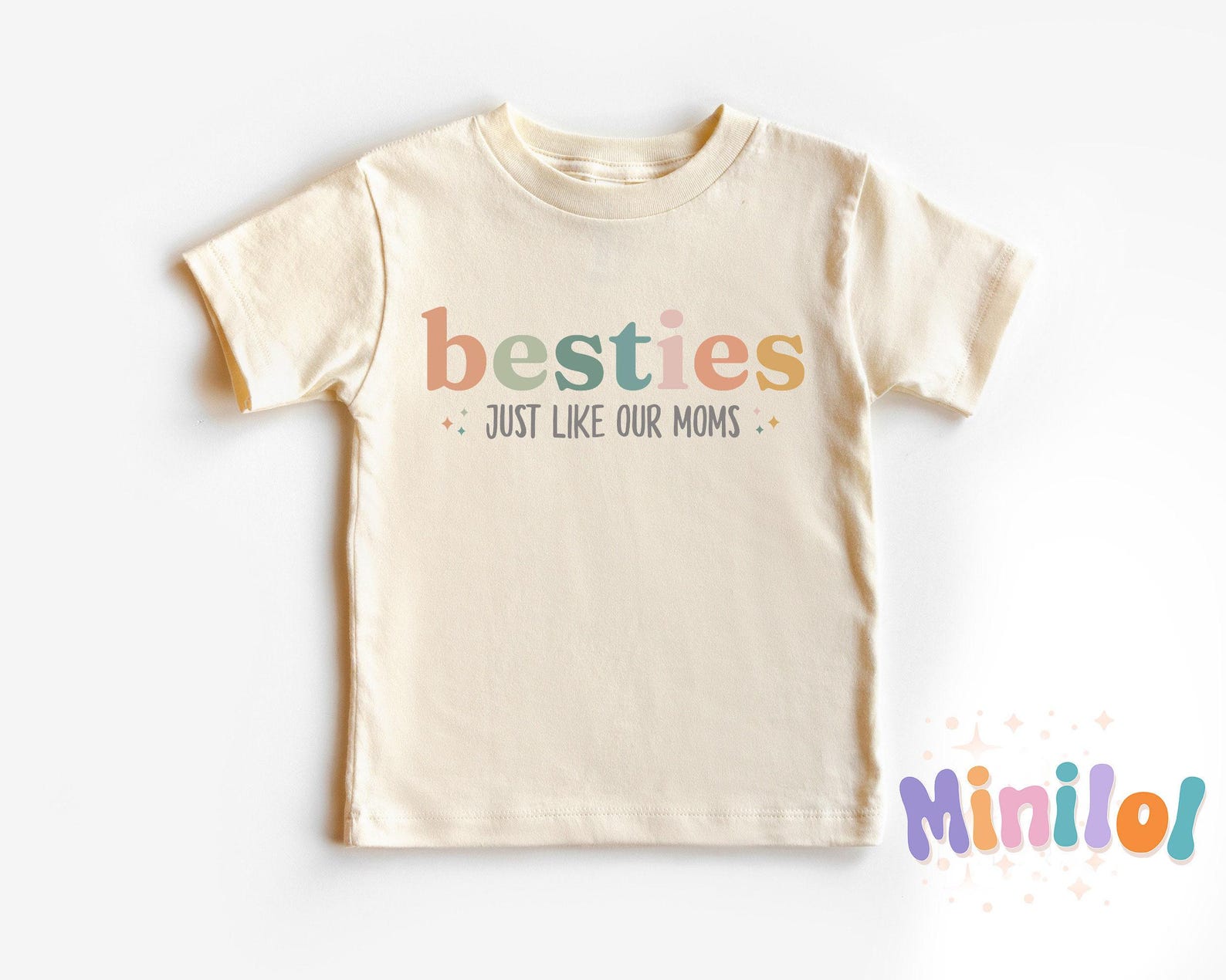 Besties Just Like Our Moms Baby Onesie®, Natural Best Friend Bodysuit ...