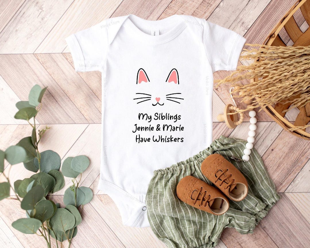 My Siblings Have Whikers Onesie®, Cat Lover Onesie® for Boy or Girl ...