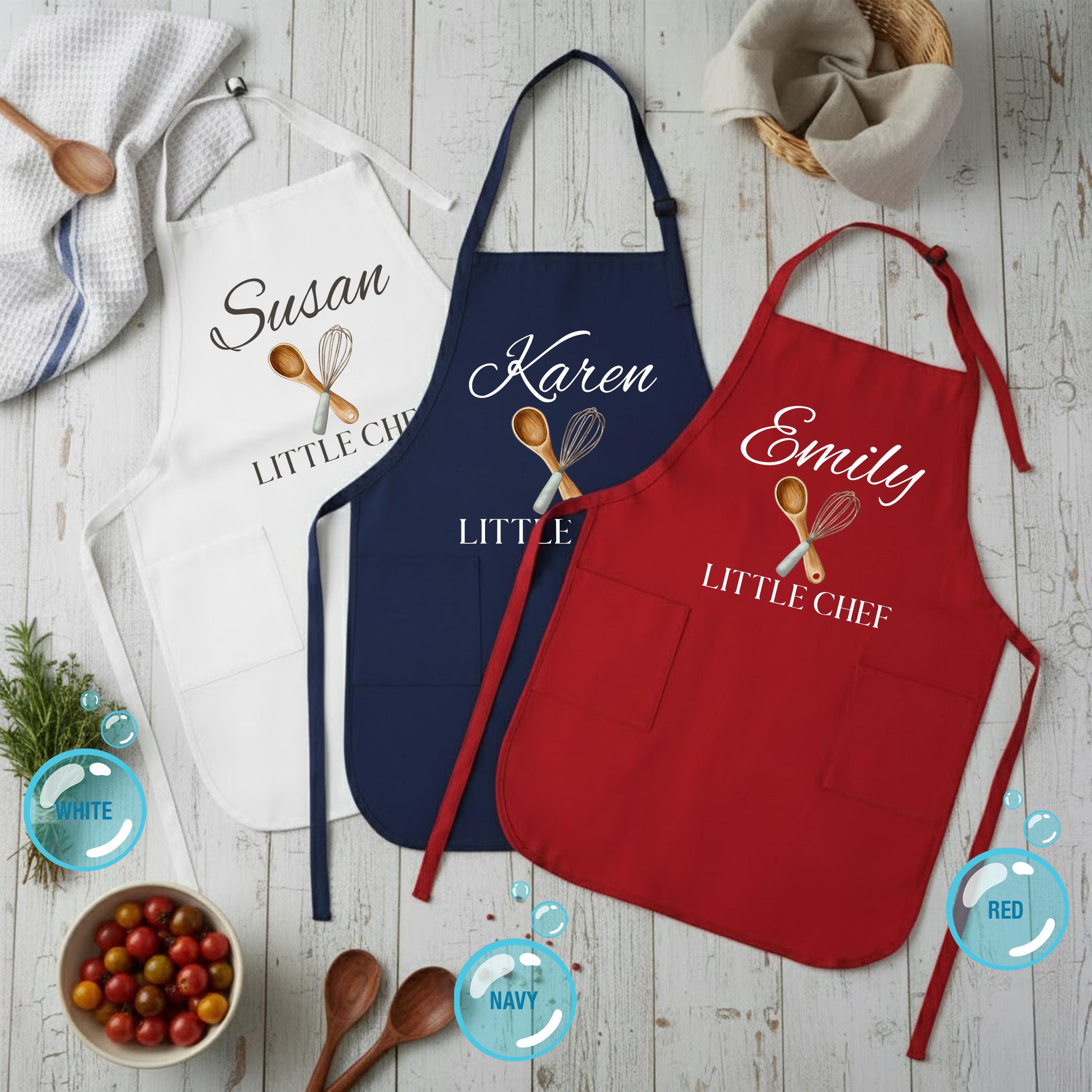 Personalized Kids Apron, Toddler Apron, Customized Apron, Little Chef ...