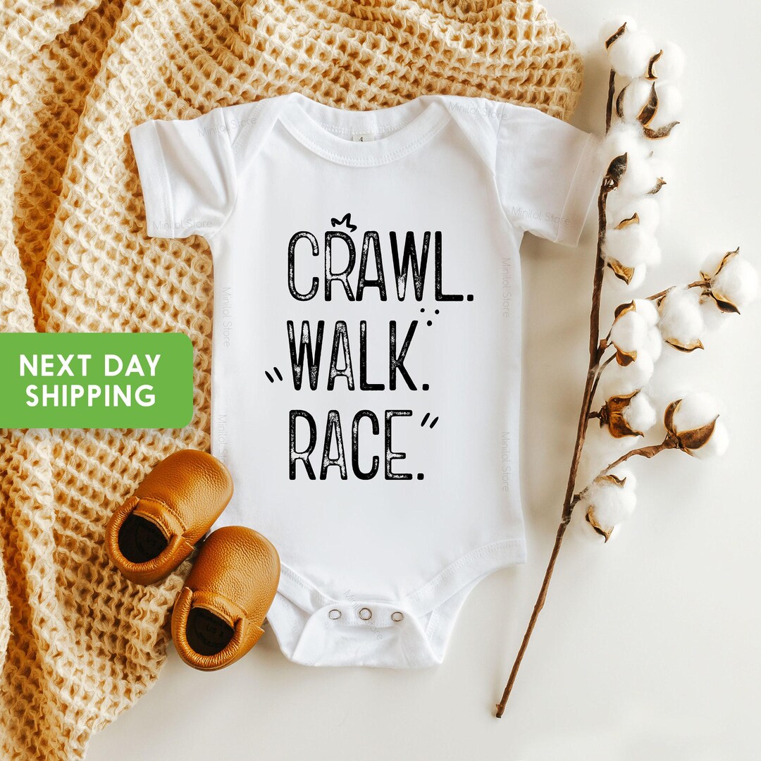Racing Baby Onesie®, Crawl, Walk, Race Baby Onesie®, Sports Onesie ...