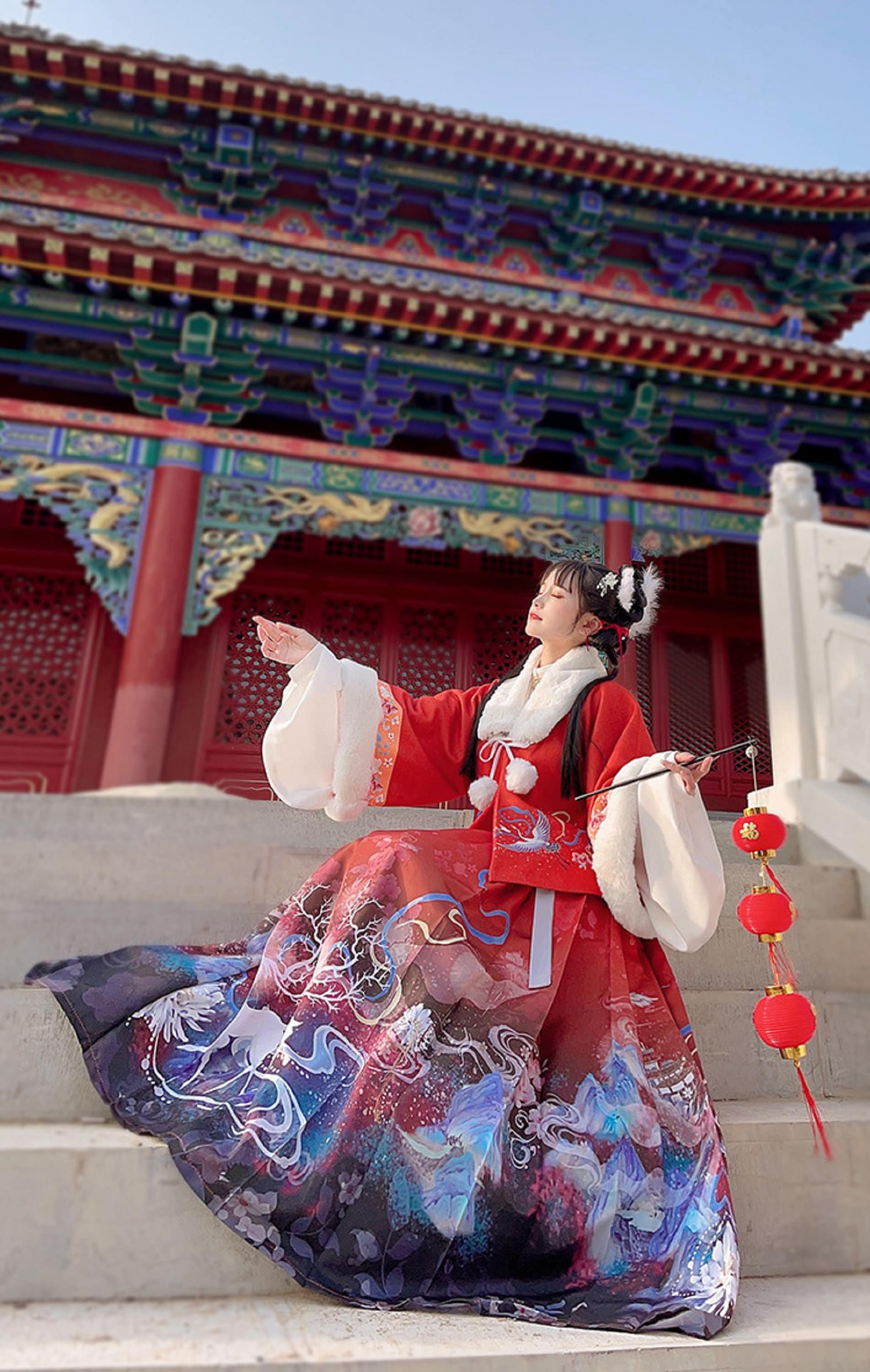 Hanfu Skirts,traditional Chinese Costume,mamian Skirts,winter Original ...