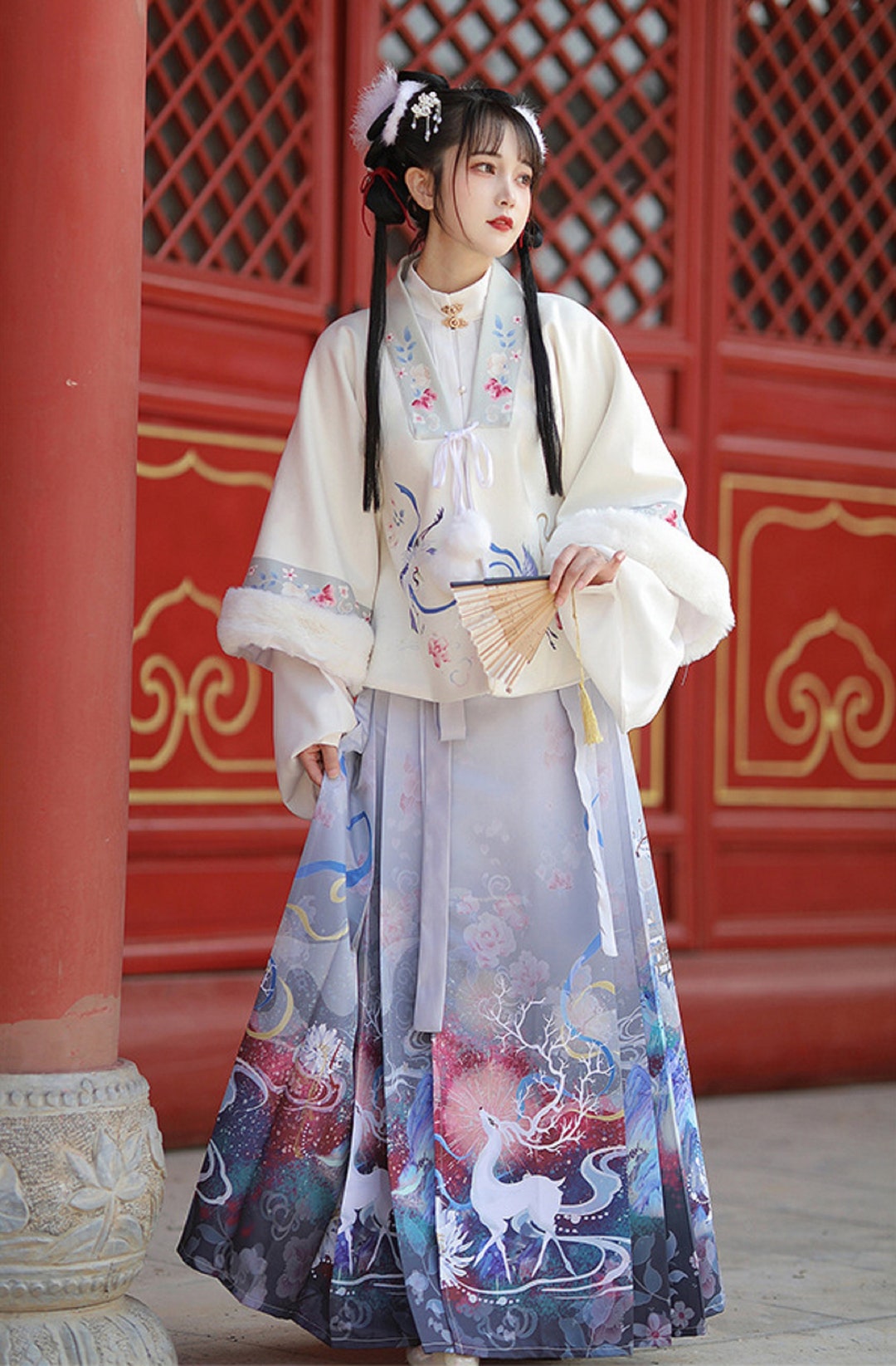 Hanfu Skirts,traditional Chinese Costume,mamian Skirts,winter Original ...
