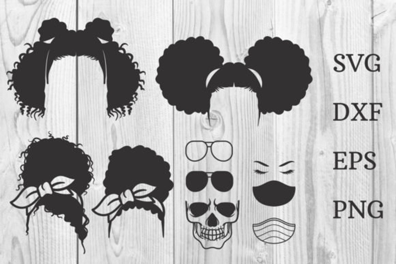 Afro Mom Life Svg Messy Bun Bandana Svg Afro Mom Life Svg Etsy