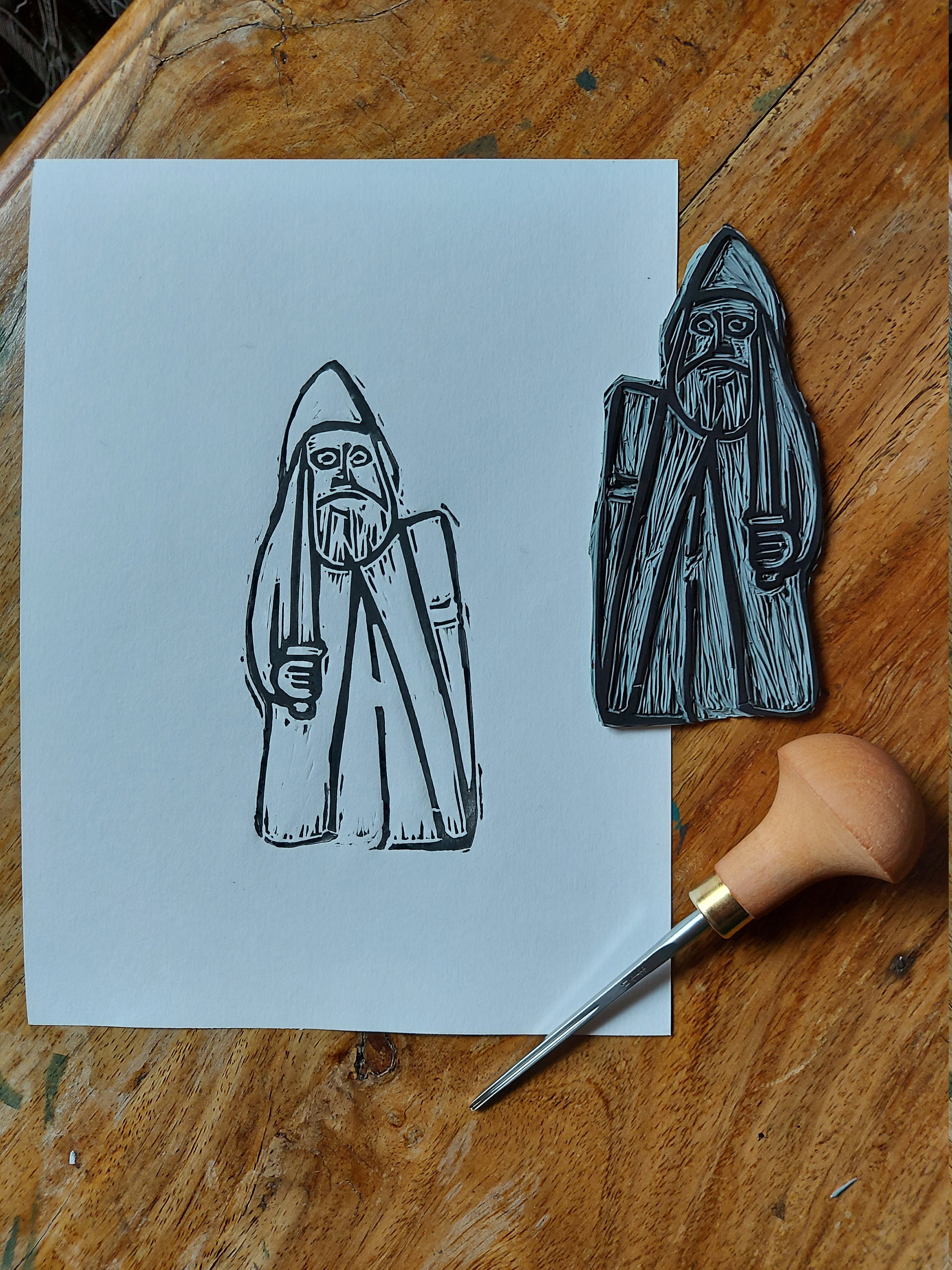 Lewis Chessmen Print - Pawn - Etsy UK