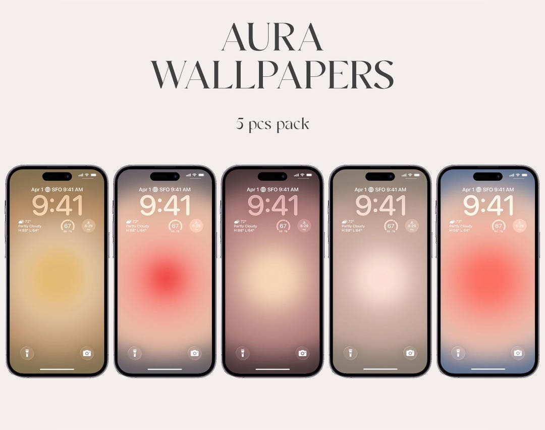 Aura iPhone Wallpapers Ios 26 | Minimal Gradient Backgrounds | Neutral ...