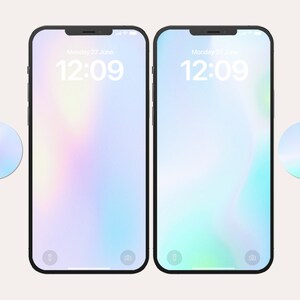 Holographic Iphone Wallpapers Gradient Wallpapers Ios 16 - Etsy
