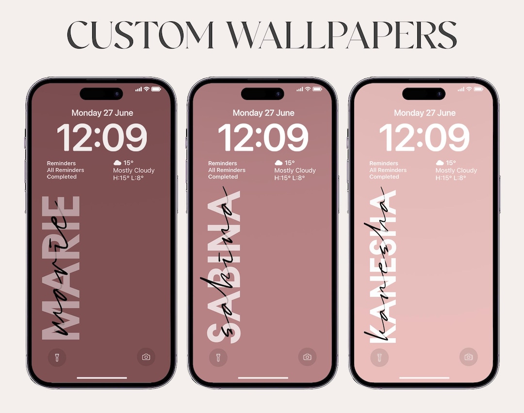 Personalized Name Wallpaper for iPhone & Android | Aesthetic Custom ...