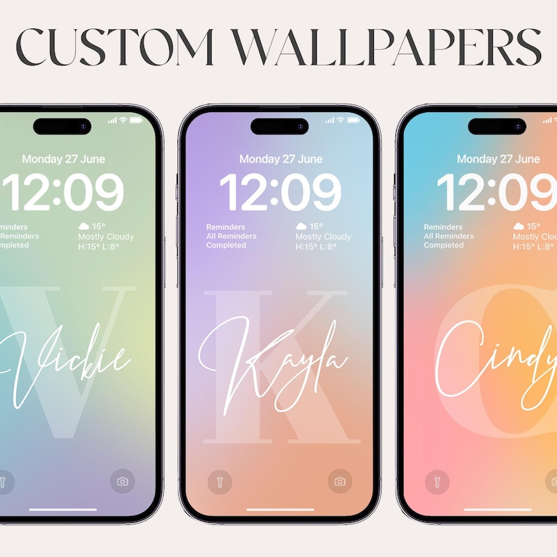 Personalized Name Wallpaper - Etsy