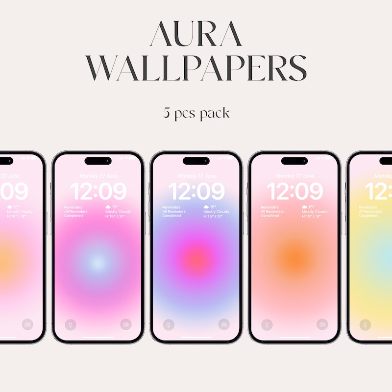 Metallic Wallpaper Girl - Etsy UK