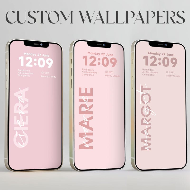iPhone Wallpaper Custom Quote - Etsy