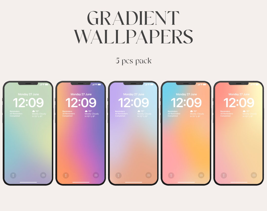 Gradient Wallpaper High Resolution Ios 16 Aura (Download Now) - Etsy