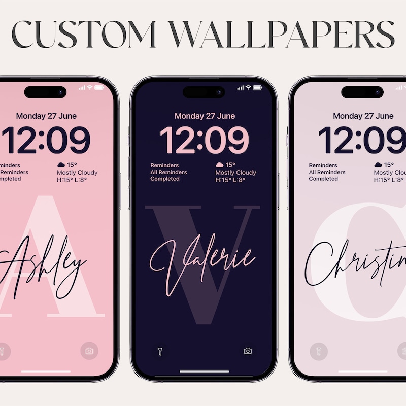 Personalized Name Wallpaper - Etsy