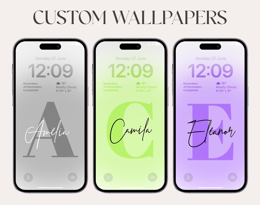 Aesthetic Green iPhone Wallpaper, High Resolution, Ios, Custom Name ...