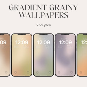 Gradient iPhone Wallpapers Grainy Wallpapers Ios 16 - Etsy