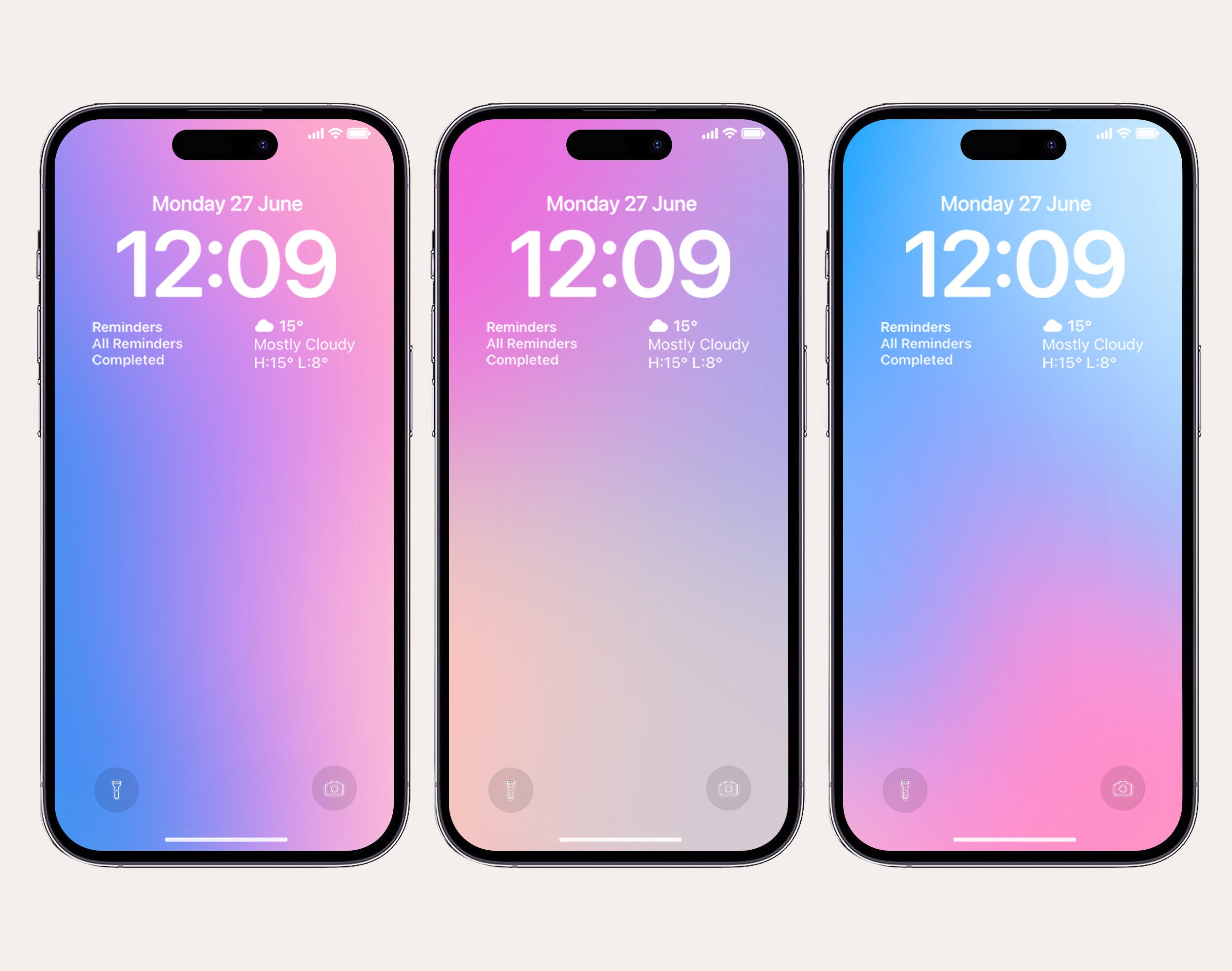 Gradient iPhone Wallpaper, Ios Theme (digital Download 5-pack - Etsy