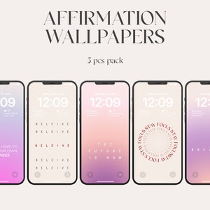 Affirmation Wallpaper, High Resolution, Ios, Aesthetic Wallpaper Iphone ...