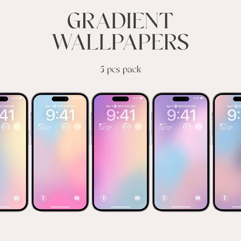 Glow Gradient Wallpaper - Etsy