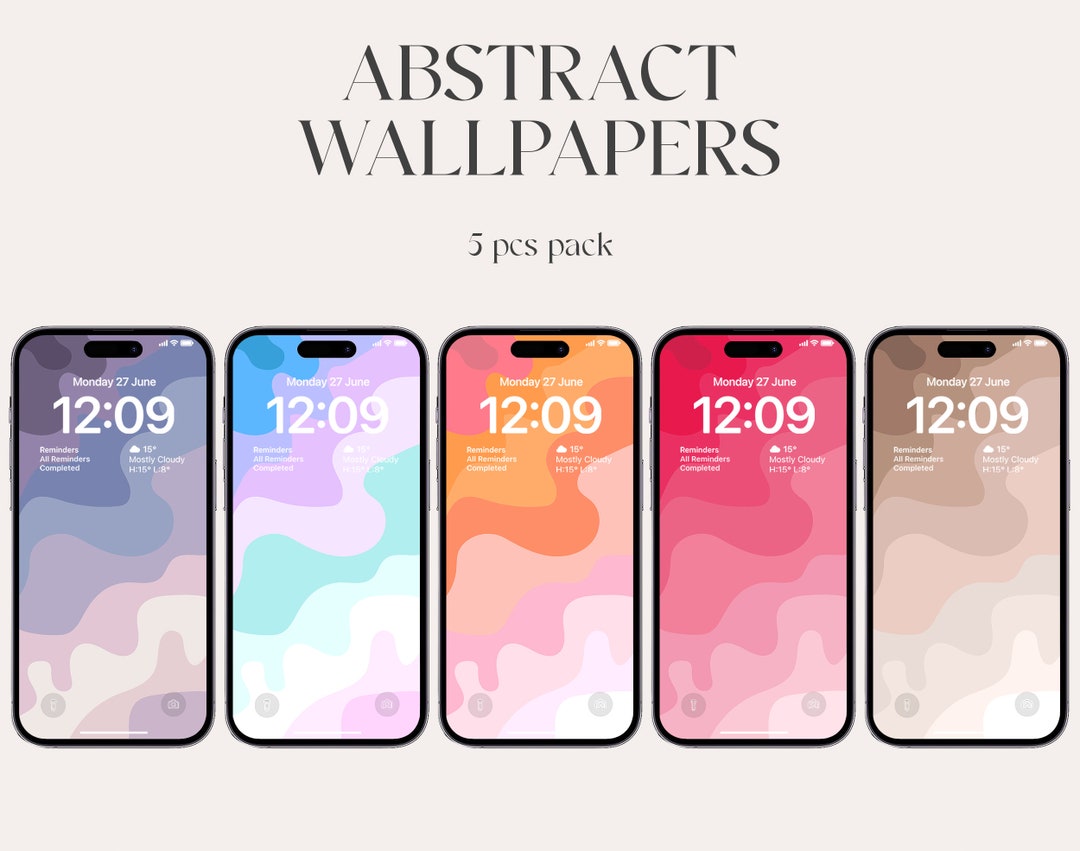 Retro Abstract Phone Wallpaper, High Resolution Ios Lock Screen ...