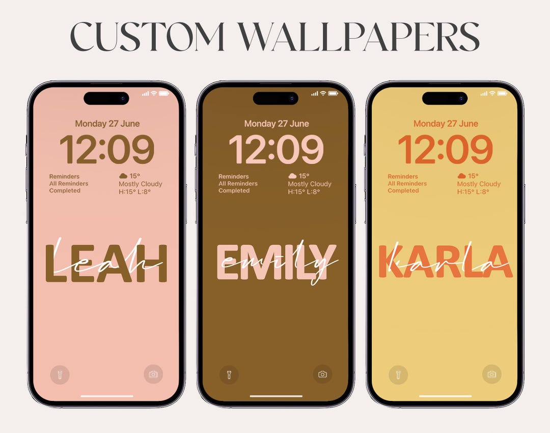 Custom Name Wallpaper for iPhone & Android – Personalized Aesthetic ...