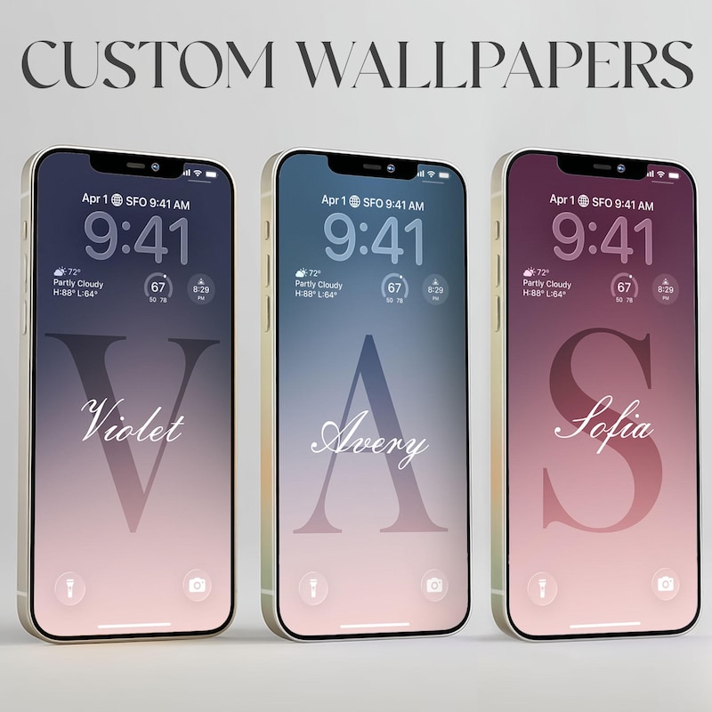 Personalized Name Wallpaper - Etsy