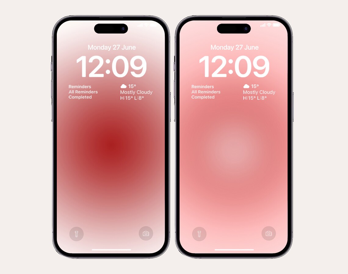 Red Aura iPhone Wallpaper, Aesthetic Gradient Lockscreen (digital ...