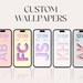 Custom Monogram iPhone Wallpaper 4k: Personalized Letter Initials - Etsy