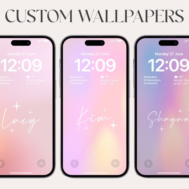 Personalized Name Wallpaper - Etsy