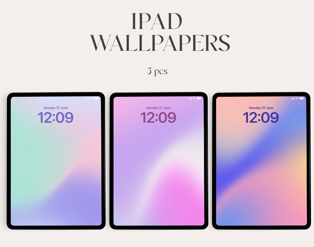 Aura iPad Wallpaper Background, Aesthetic Gradient Wallpaper, Instant ...