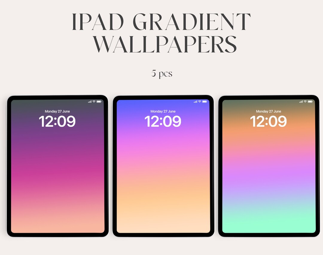 Aesthetic Gradient iPad Wallpaper Background, Aesthetic Wallpaper, Instant Download, Abstract ...