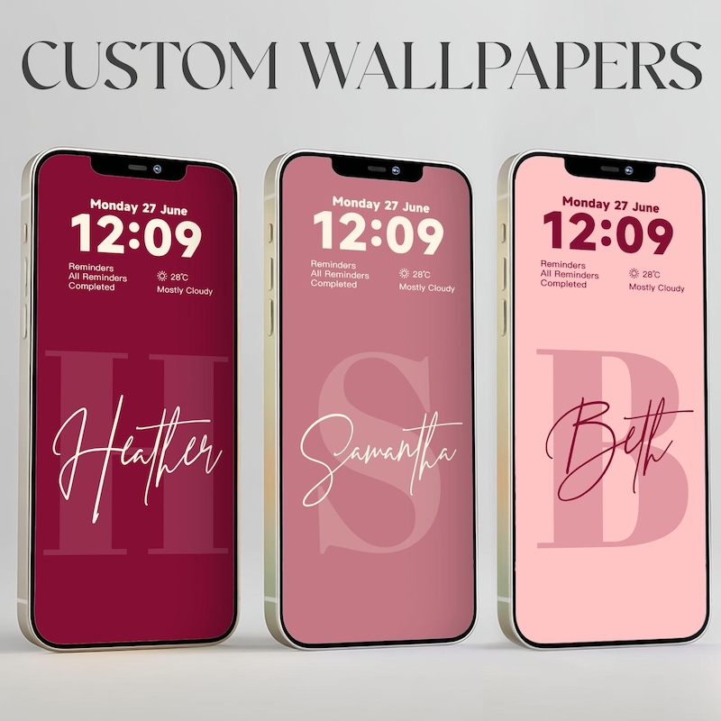Wallpaper Burgundy Beige - Etsy