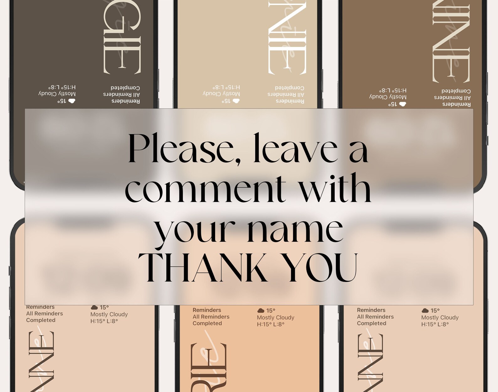Custom Beige Wallpaper High Resolution Fall Vibes Aesthetic - Etsy