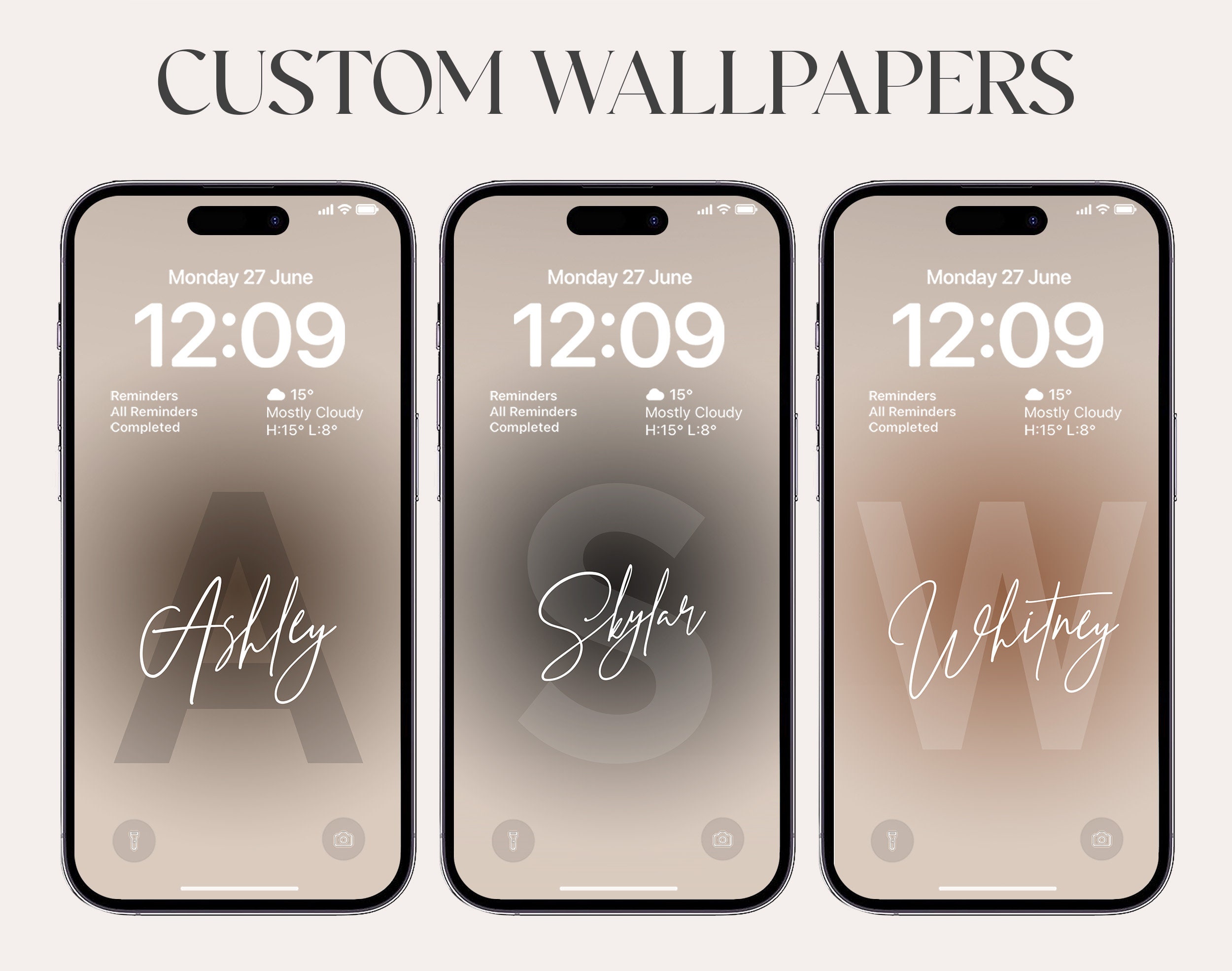 Aesthetic Personalized Phone Wallpaper, High Resolution (digital ...