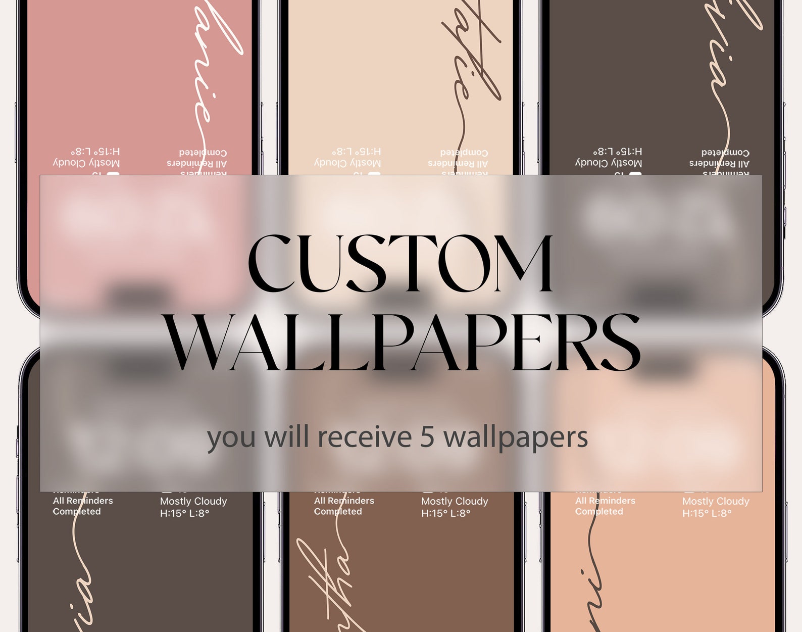 Custom Name Phone Wallpaper, Fall Vibes (digital Download - Etsy