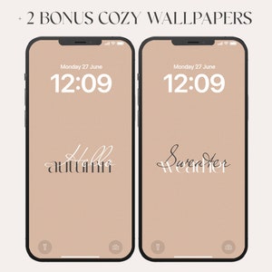 Autumn iPhone Wallpapers Calendar Wallpapers Ios 16 - Etsy