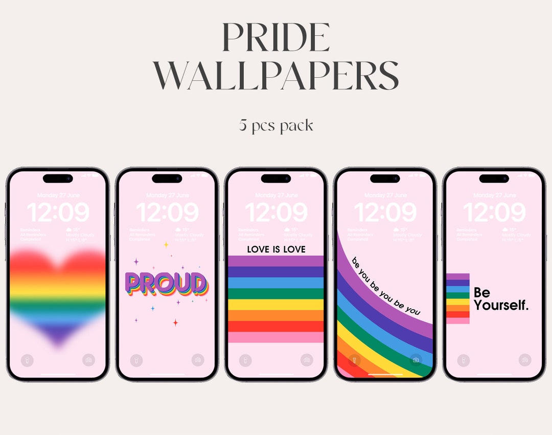 Phone Pride Wallpaper Retro, High Resolution, Aesthetic Wallpaper ...